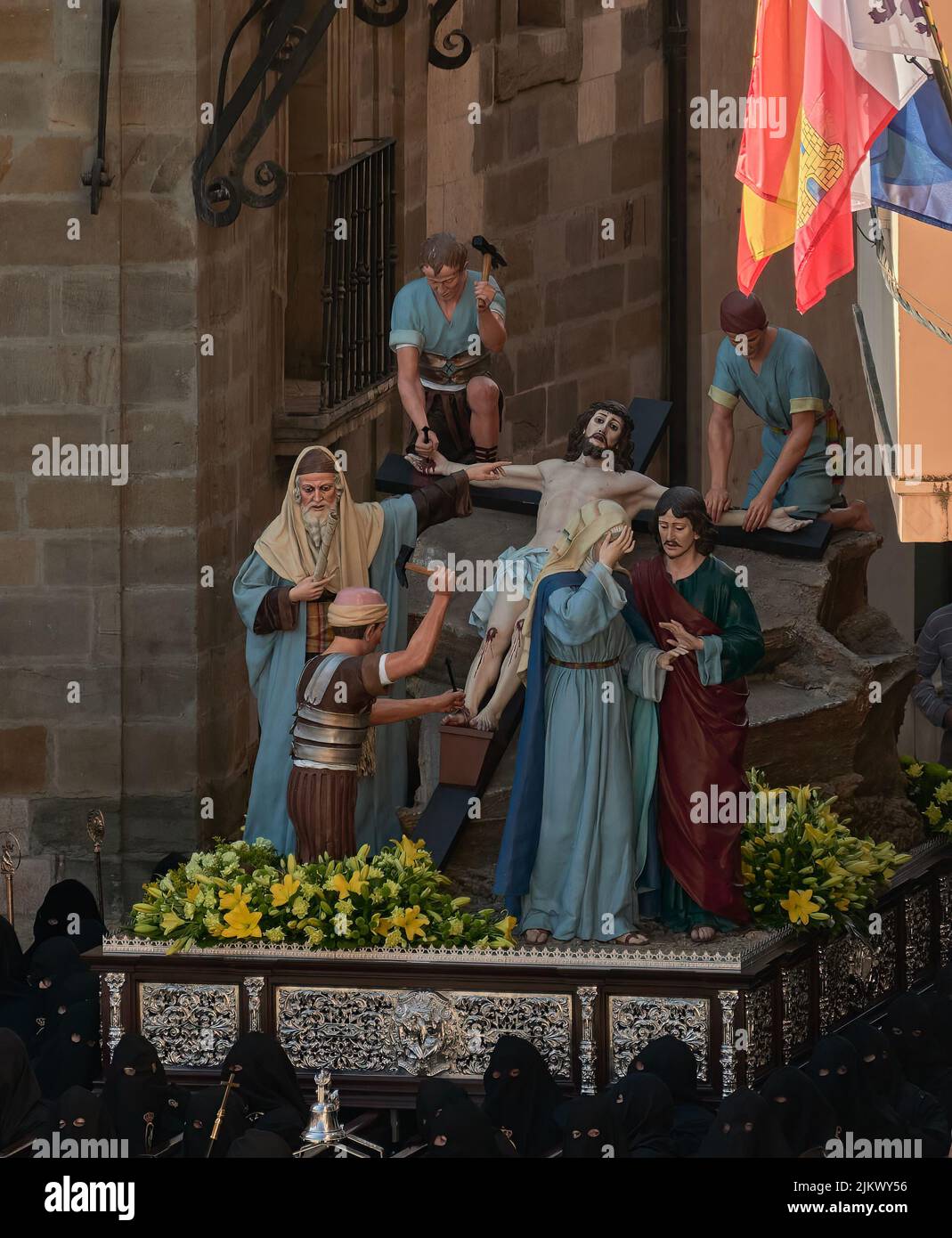 The Holy Week procession in the city of Astorga in Spain Stock Photo ...
