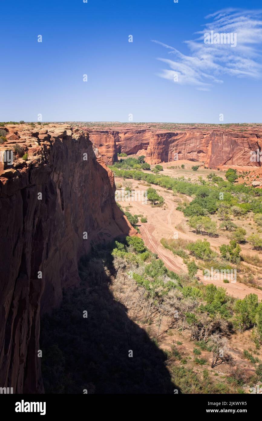Cliff wall at Canyon de Chelle, Arizona Stock Photo - Alamy