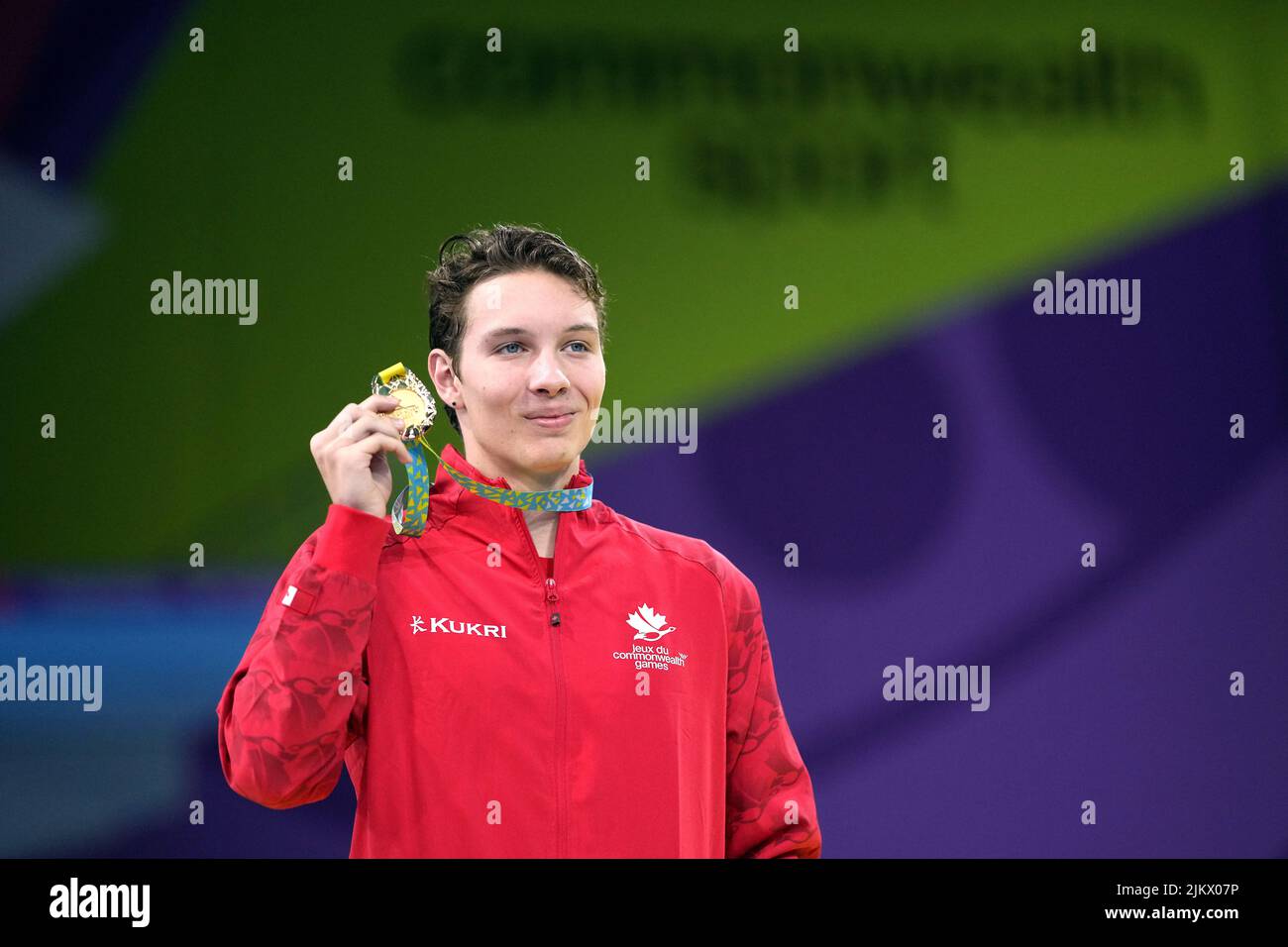 Canada's Nicholas Bennett celebrates with the gold medal after winning ...
