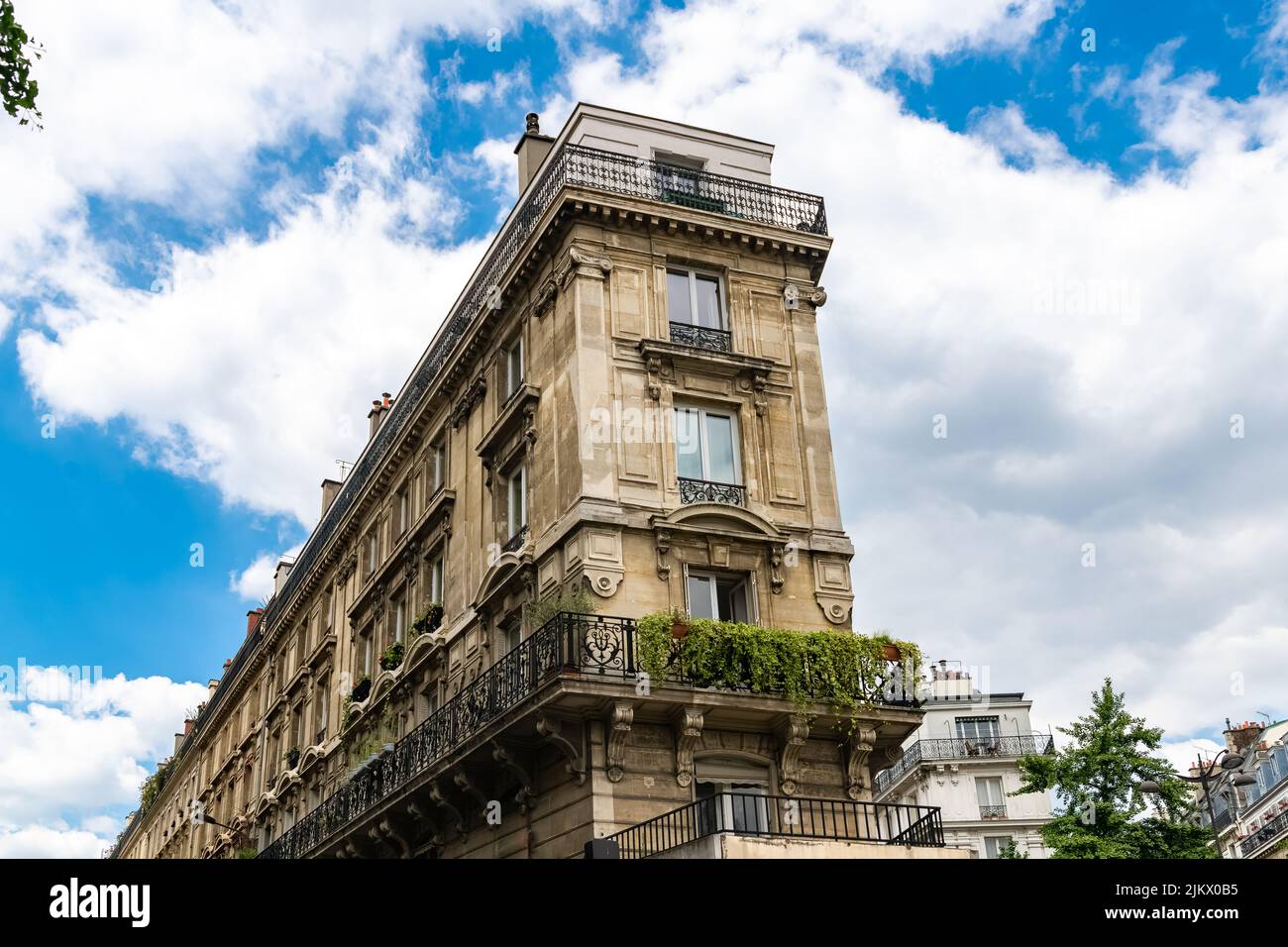 Paris, typical buildings in the Marais, in the center of the french ...