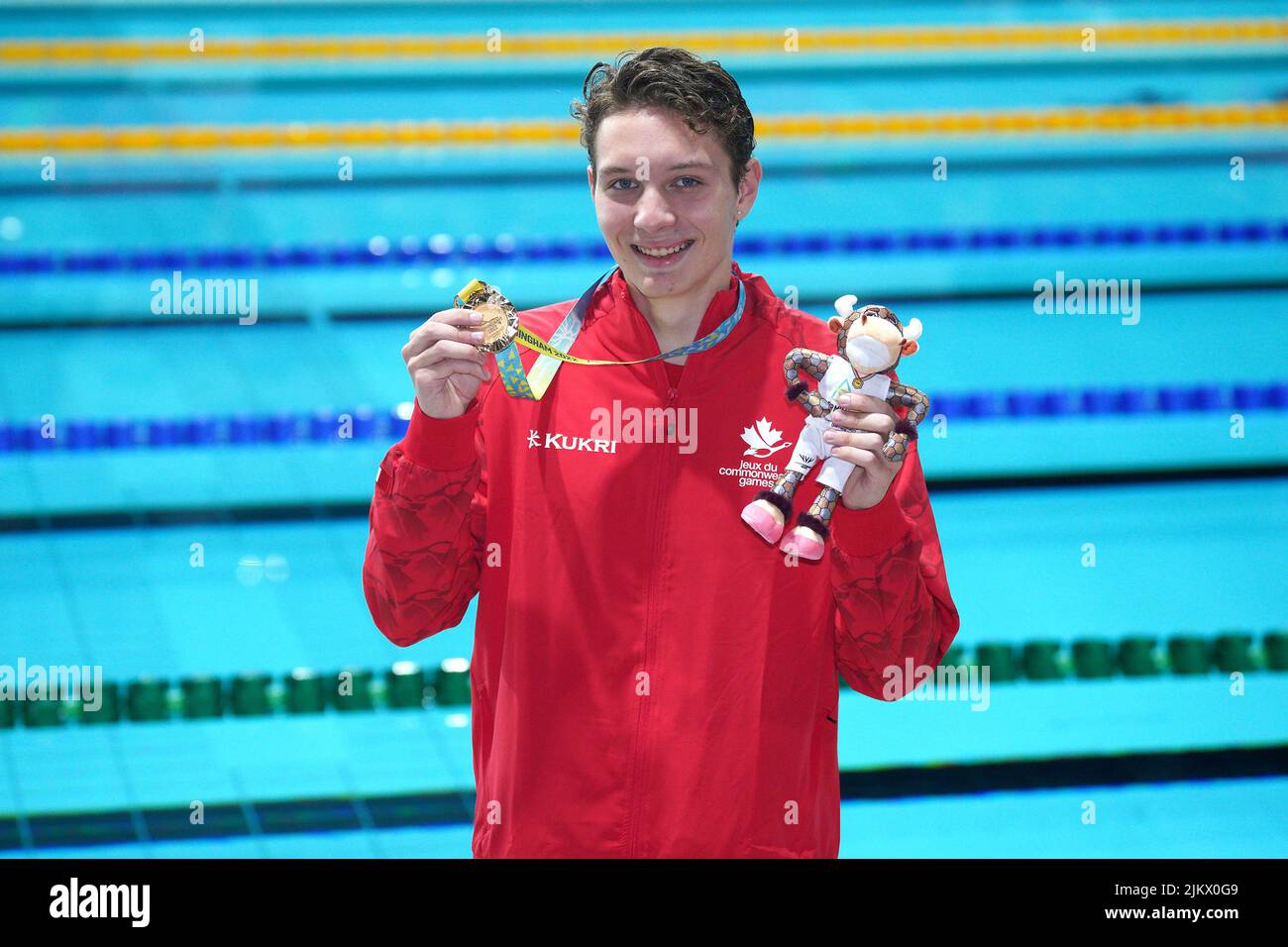 Canada's Nicholas Bennett celebrates with the gold medal after winning ...
