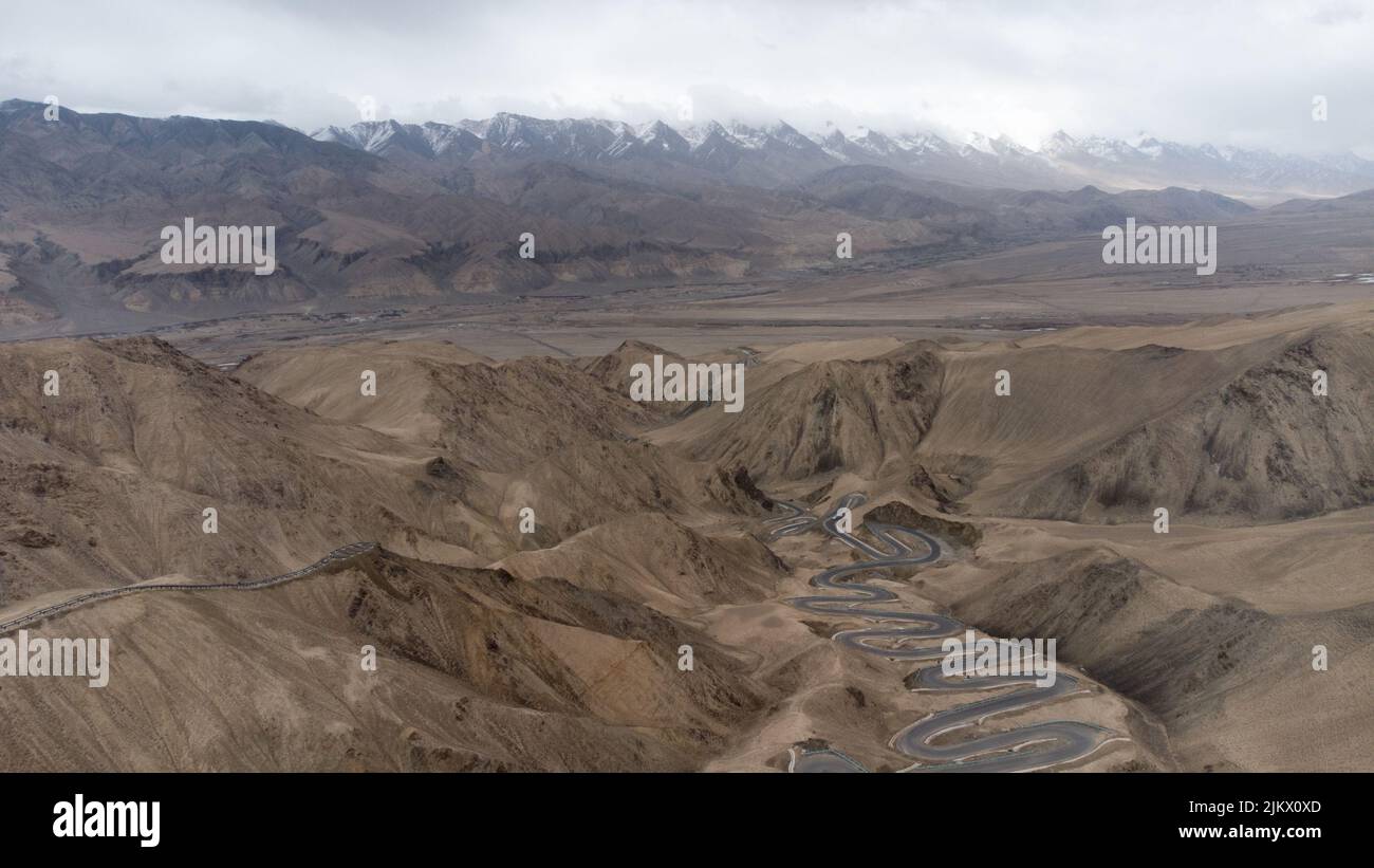 An aerial view of the vast drylands of Logar in Afghanistan Stock Photo ...