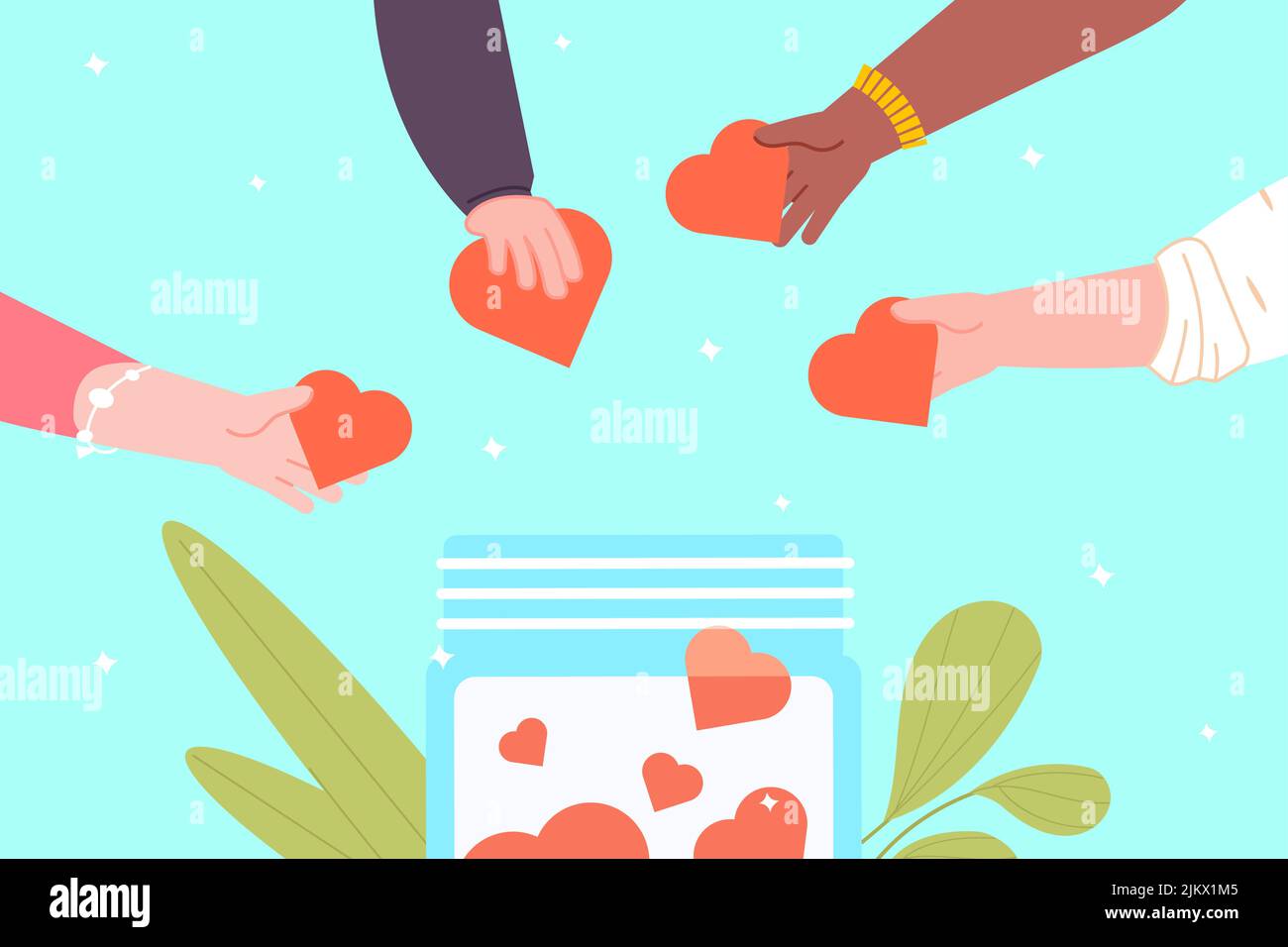 Helping needy person Stock Vector Images - Alamy
