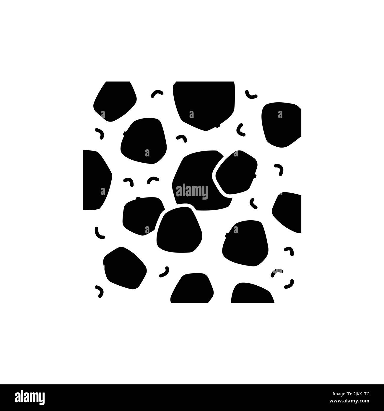 Crushed gravel material Stock Vector Images - Alamy