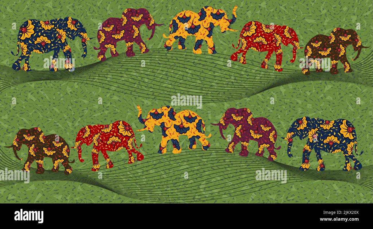 Thai art vector floral hi-res stock photography and images - Alamy