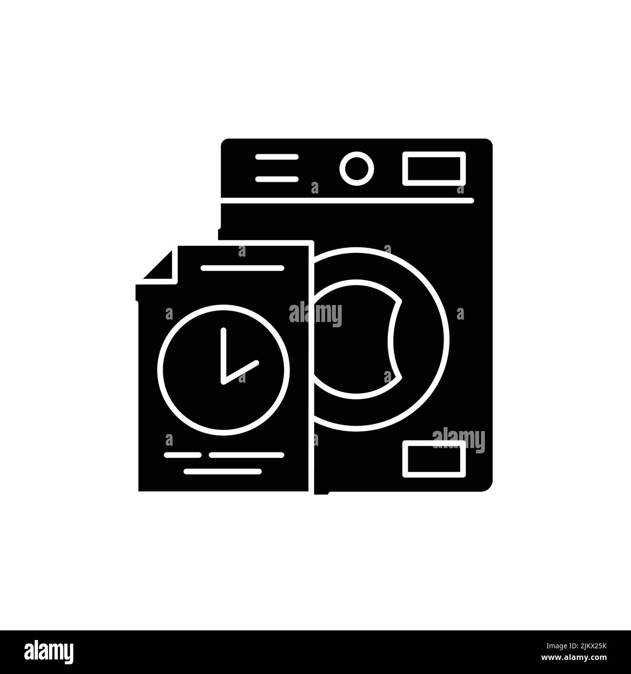 Washer rental olor line icon. Pictogram for web page, mobile app, promo ...