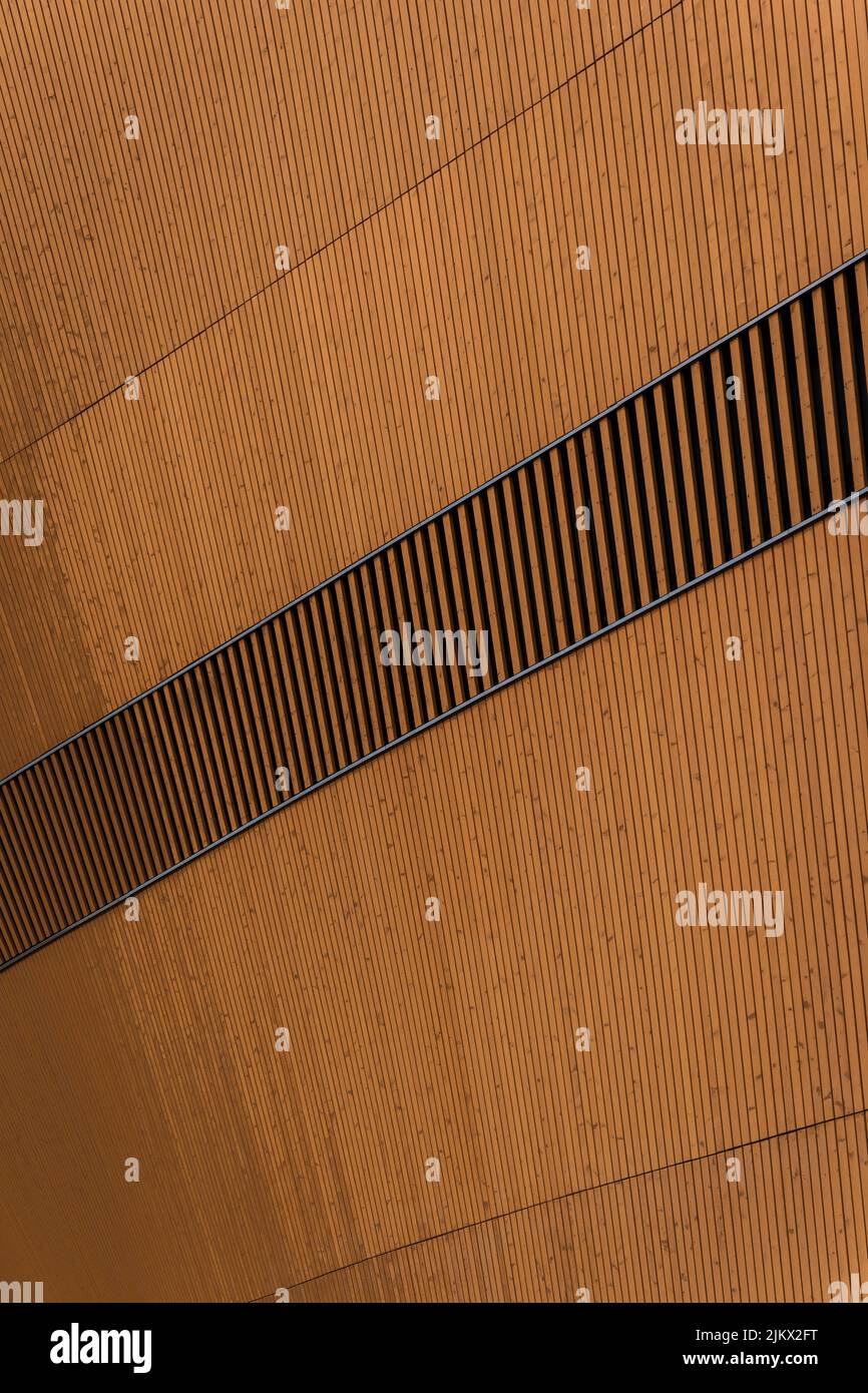 Wooden structures of public Library Oodi Stock Photo - Alamy