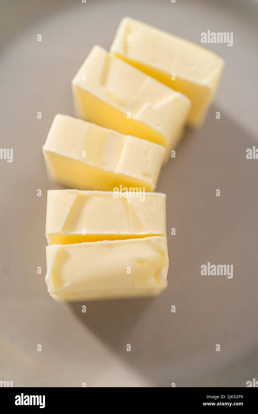 Softening unsalted butter Stock Photo - Alamy