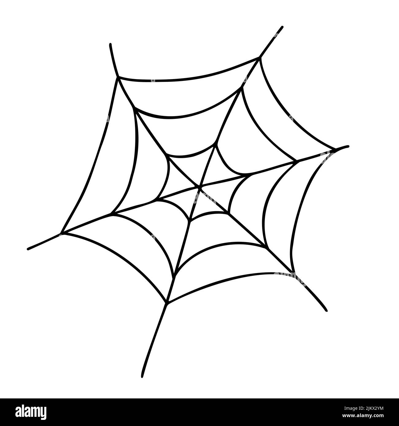 Halloween cobweb. Spiderweb. Vector illustration. Linear hand drawing ... Halloween cobweb. Spiderweb. Vector illustration. Linear hand drawing ...