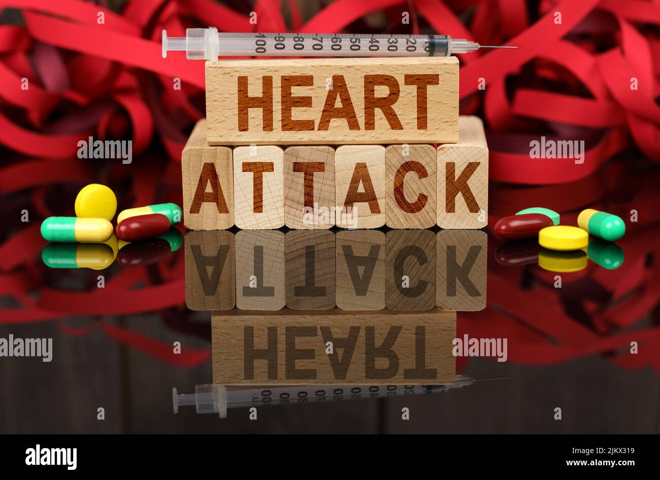 Medicine and health concept. On the surface are visible tablets, a ...