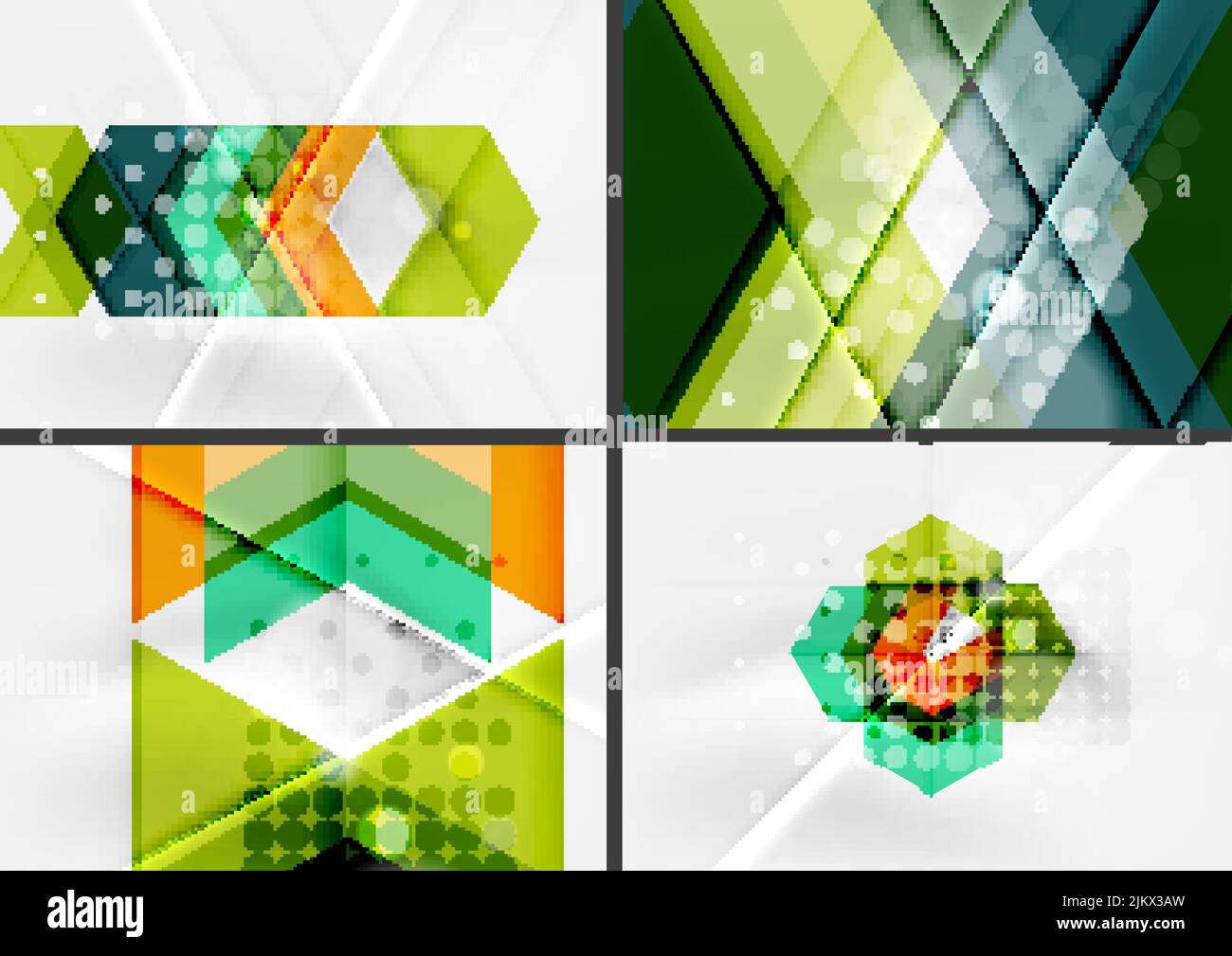 Set of angle and straight lines design abstract backgrounds. Geometric ...