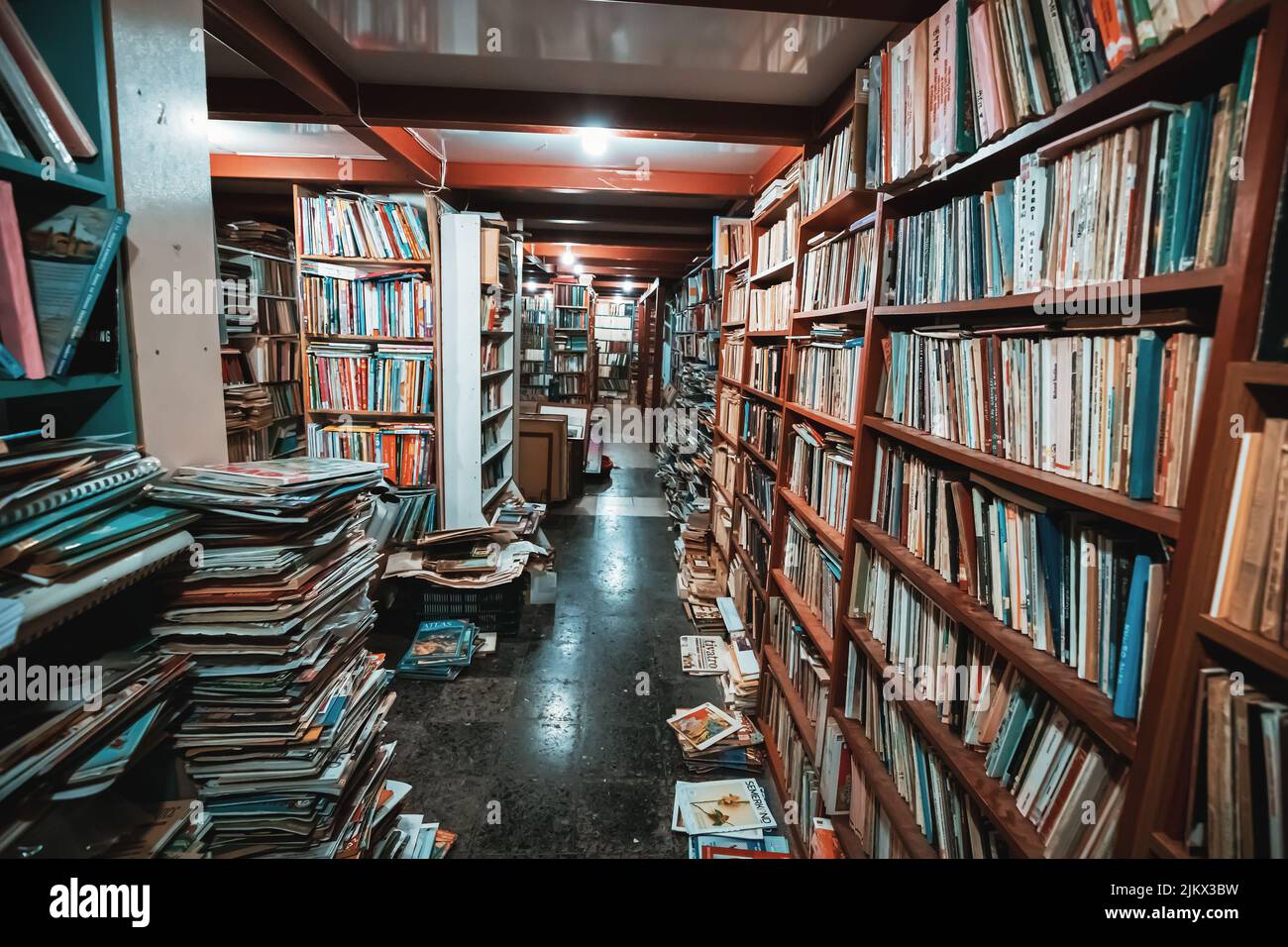 21 June 2022, Antalya, Turkey: Books and textbooks in Turkish language ...
