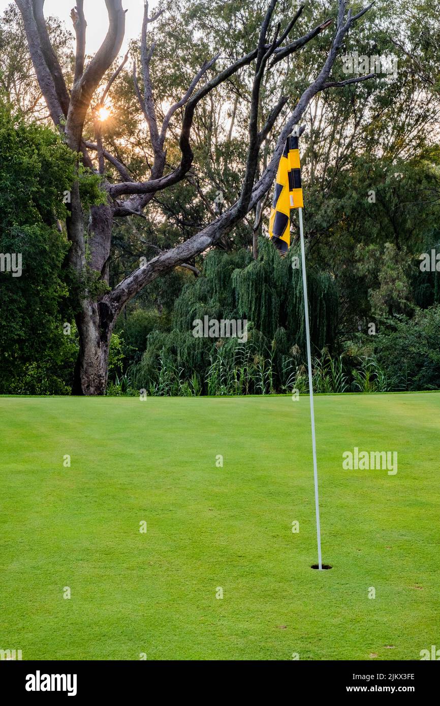 Golf hole flag hi-res stock photography and images - Alamy