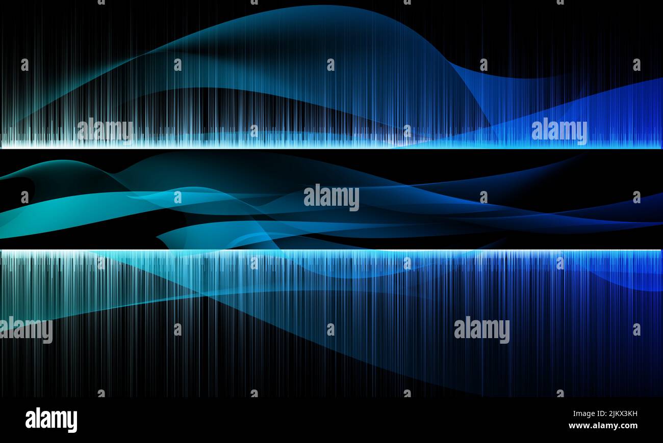 Abstract dark blue equalizer. Creative digital background Stock Photo ...