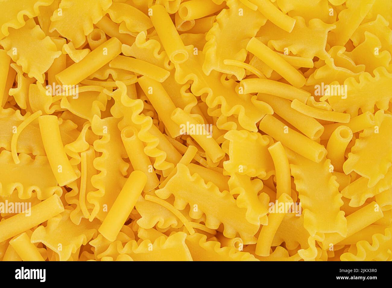 Italian pasta mista background. Top view. Italian cuisine Stock Photo ...