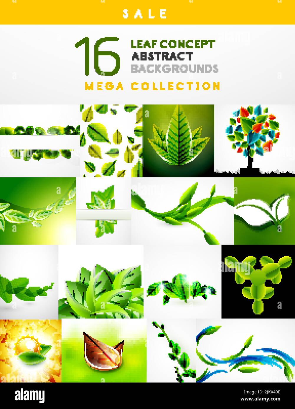 Mega collection of leaf concept nature abstract backgrounds Stock ...