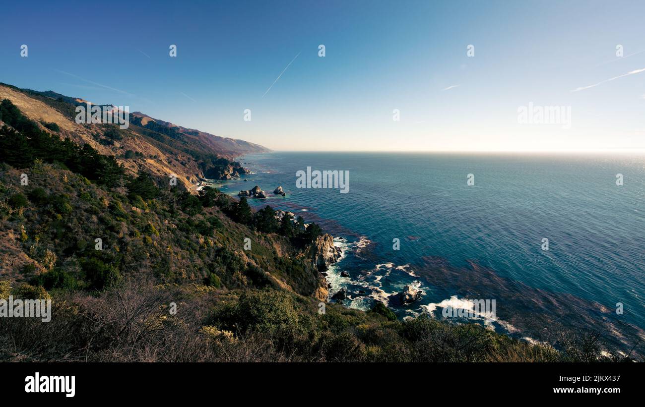 An aerial view of the seafront, Los Angeles, USA Stock Photo - Alamy