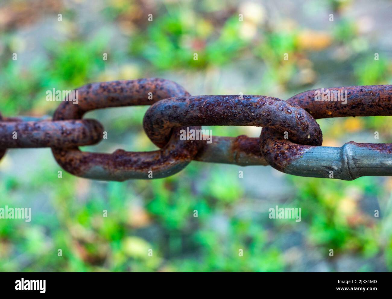 Old rusty chain, Macro rusty chain, rusty chai Stock Photo - Alamy