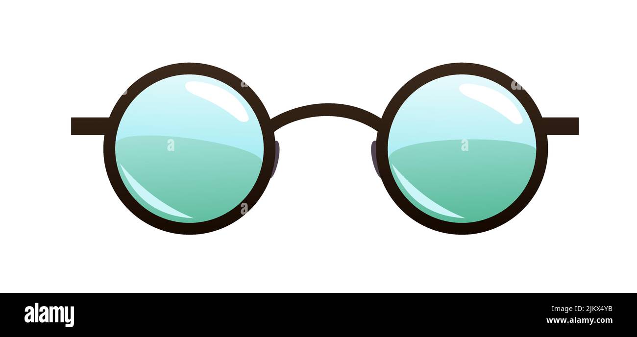 Glasses for vision. Optical instrument for better seeing. Object ...