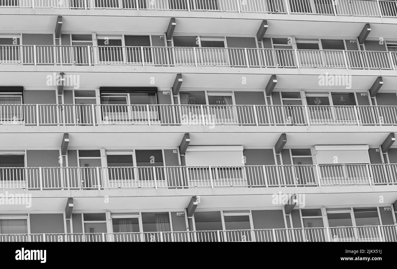 Windows and balcony Black and White Stock Photos & Images - Alamy