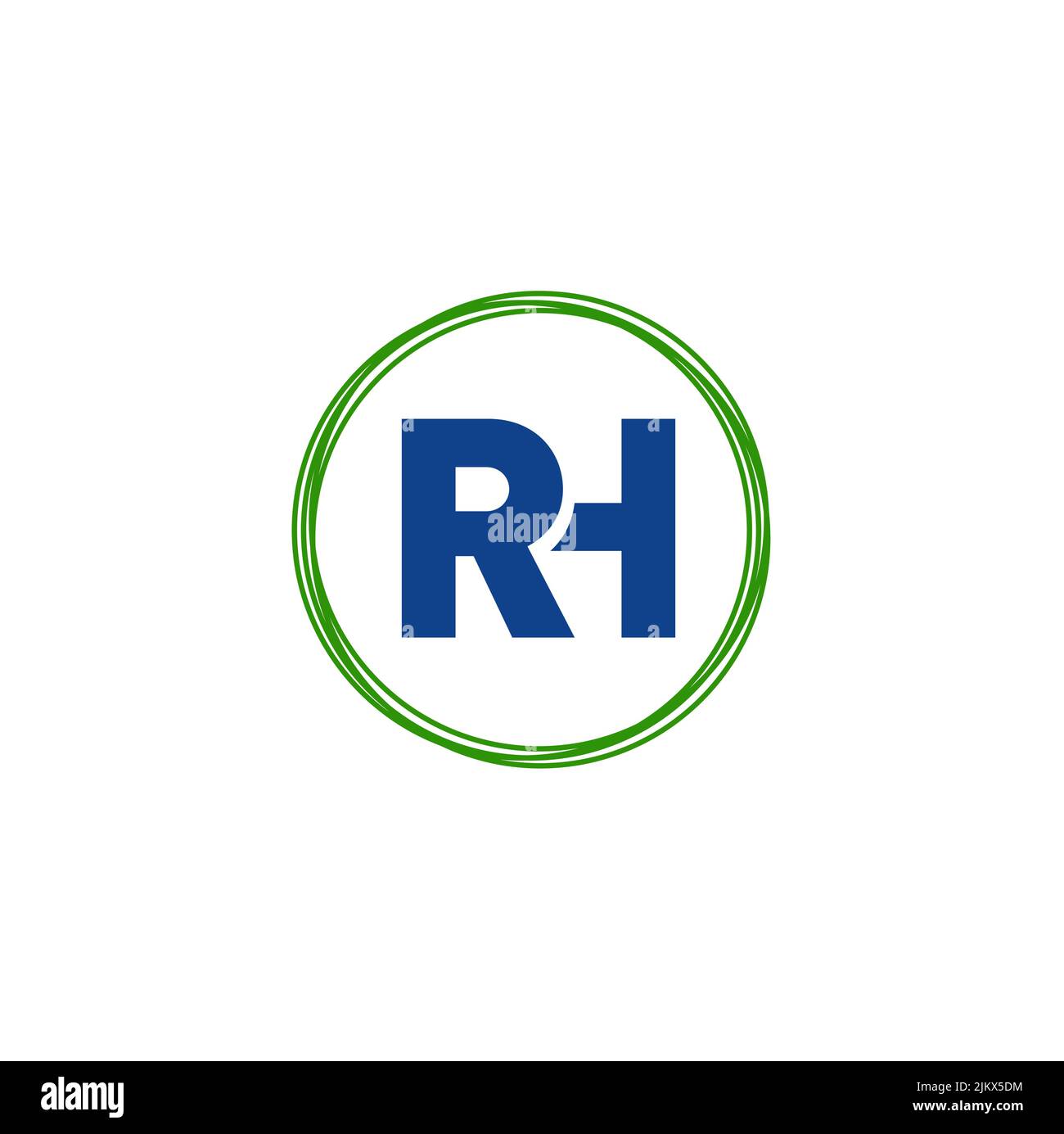 A simple, minimalistic, circular logo with an editable text isolated in ...