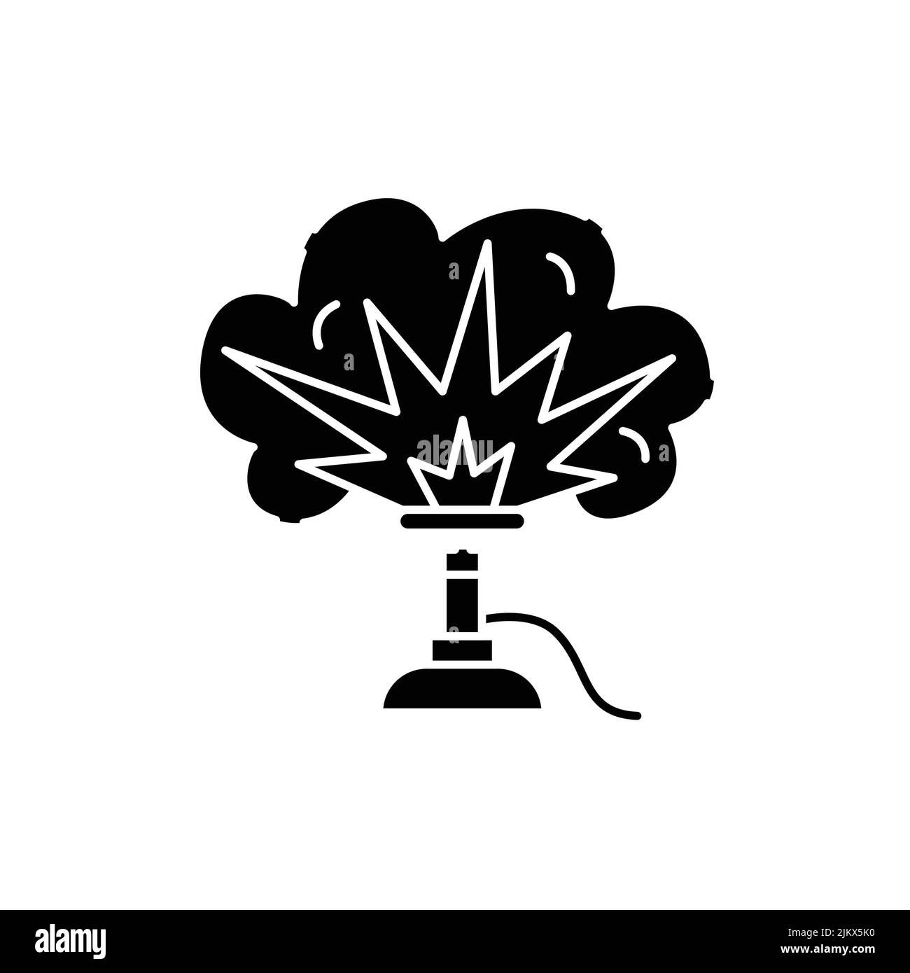 Pyrotechnics olor line icon. Pictogram for web page, mobile app, promo ...