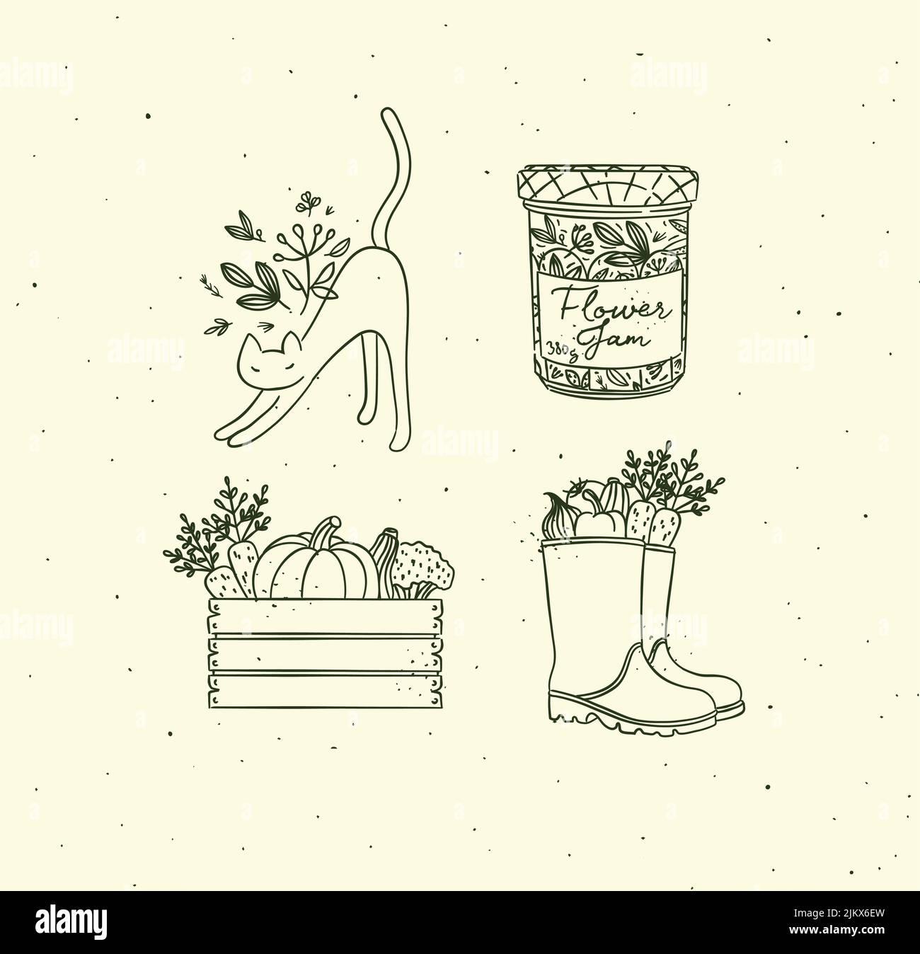 Cat on jam box Stock Vector Images - Alamy