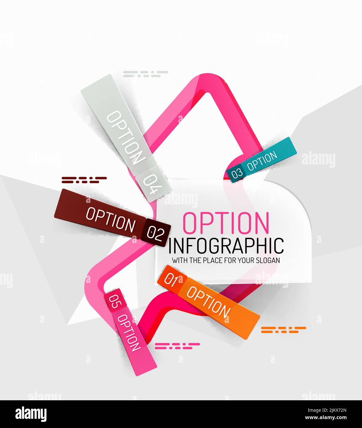 Colorful fresh sticker infographics. Line minimal design concept and ...