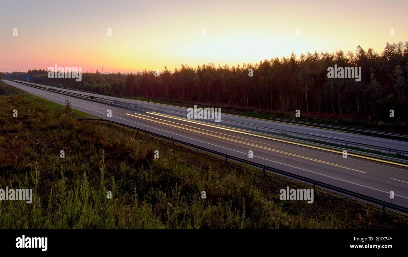 Golden highway hi-res stock photography and images - Alamy