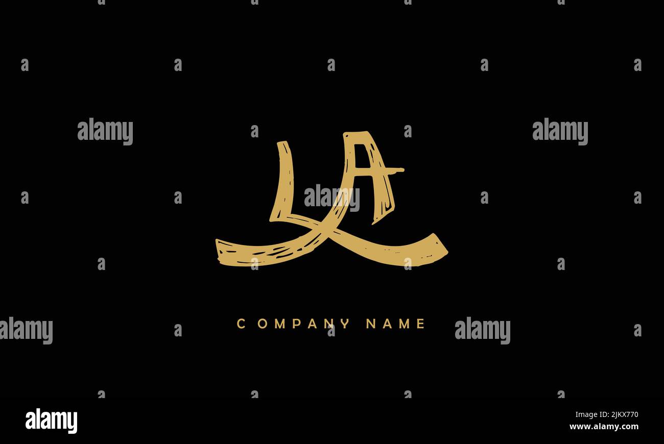 LA, AL Abstract Letters Logo Monogram Stock Vector Image & Art - Alamy