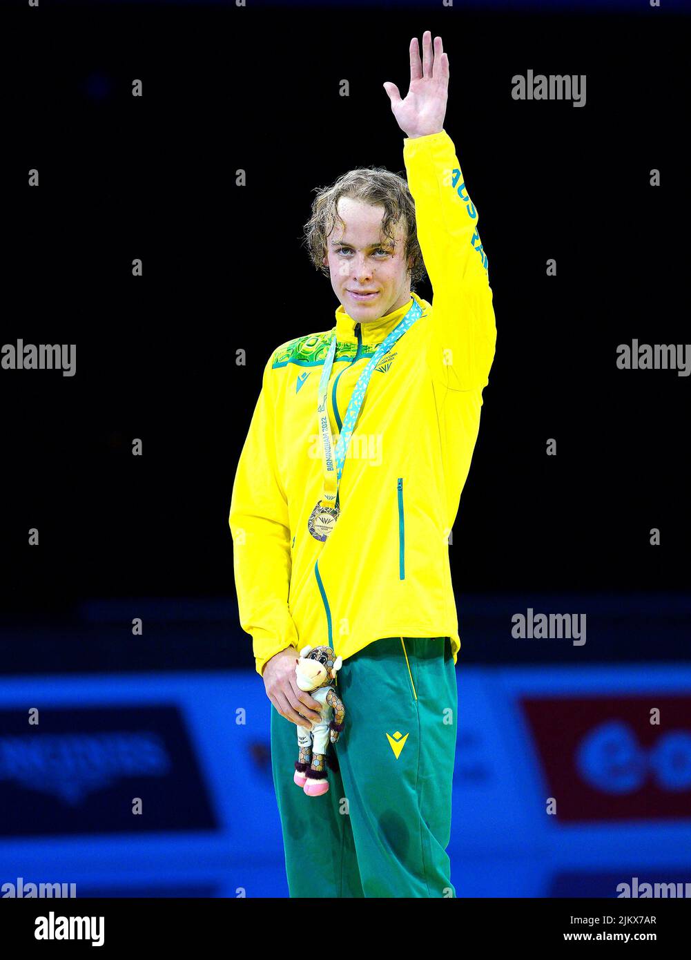 Australia's Sam Short celebrates with the gold medal after winning the ...