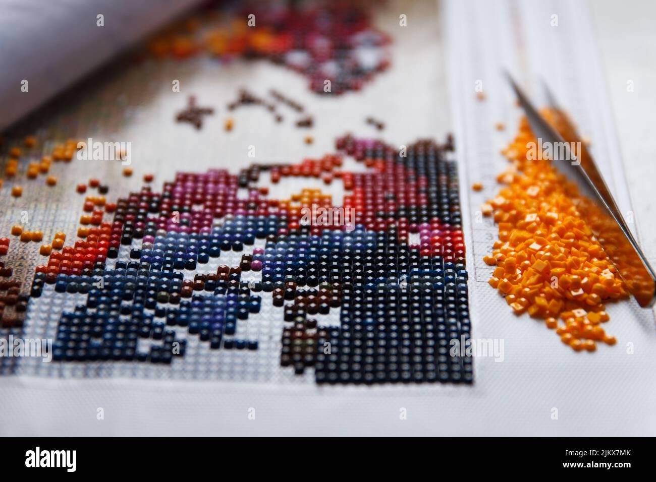 Multicolored Diamond Strases and Manual Fixer for handmade process of ...