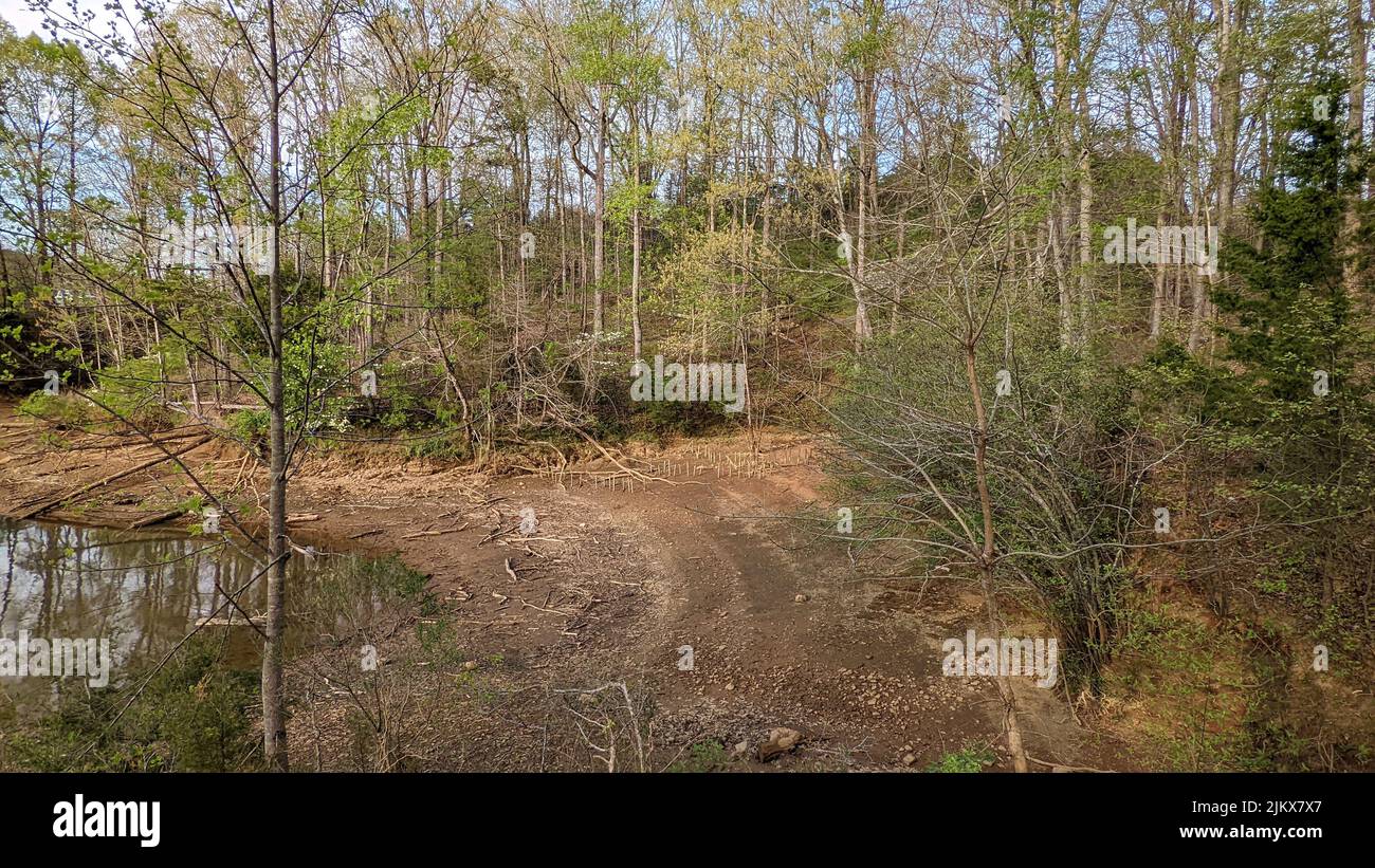 Primitive Fish Trap Photographed in Cove Near Dam at Leesville Lake ...