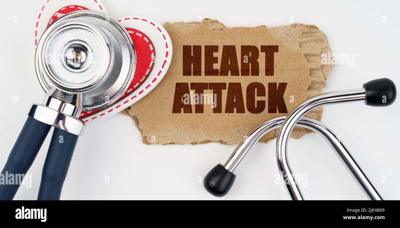Medicine and health concept. On a white table lie a heart, a ...