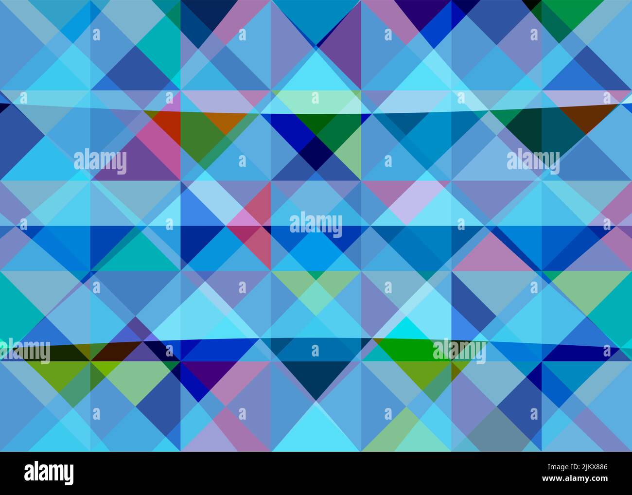 pattern of triangles of different shades of blue Stock Vector Image ...