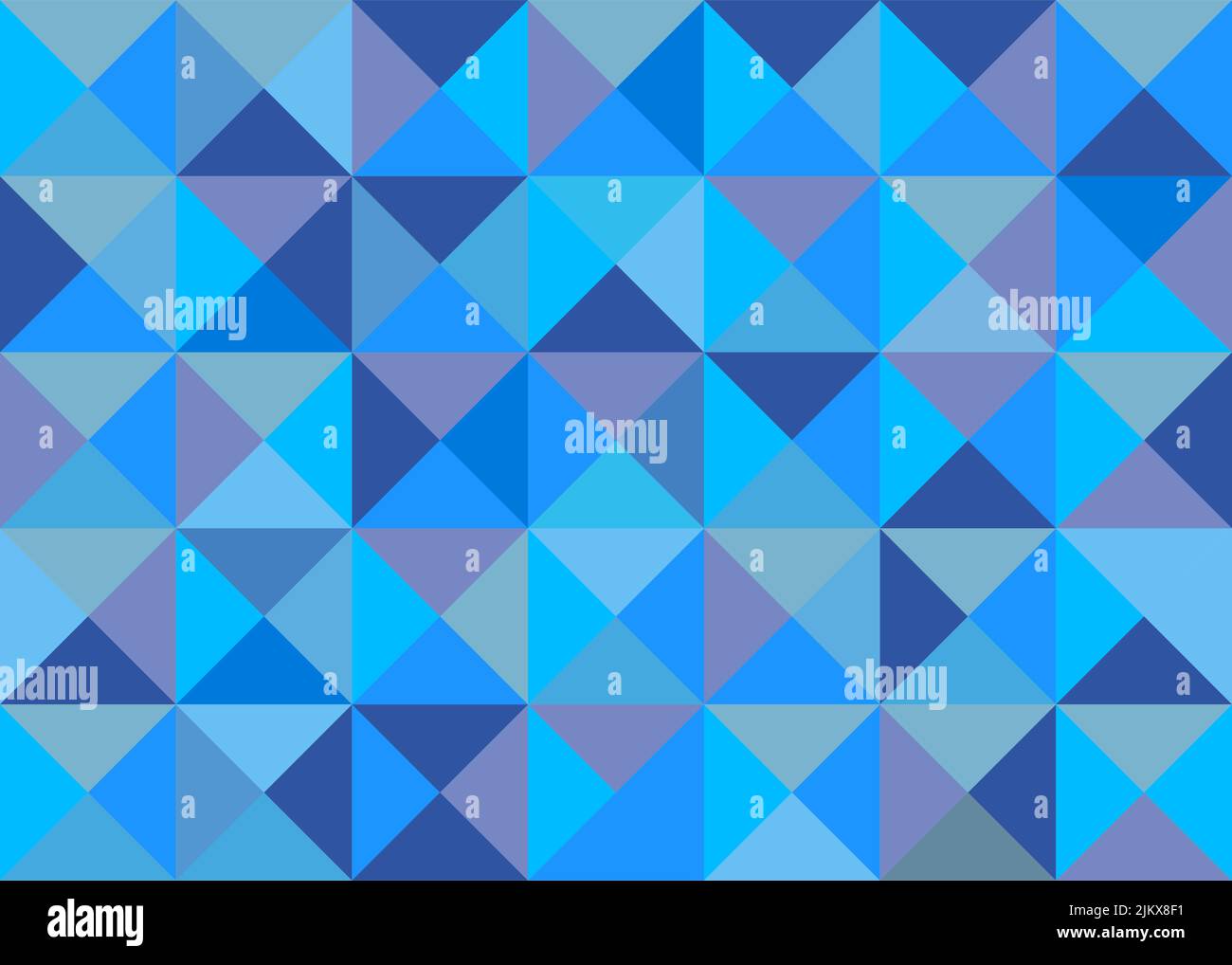 pattern of triangles of different shades of blue Stock Vector Image ...