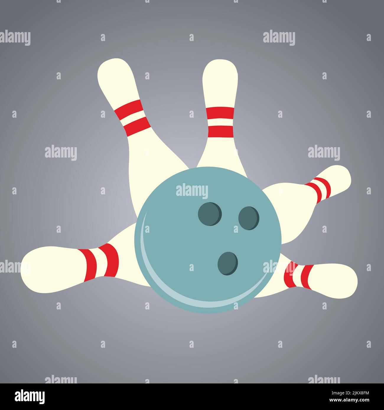 Bowling ball and five bowling pins Stock Vector Image & Art - Alamy