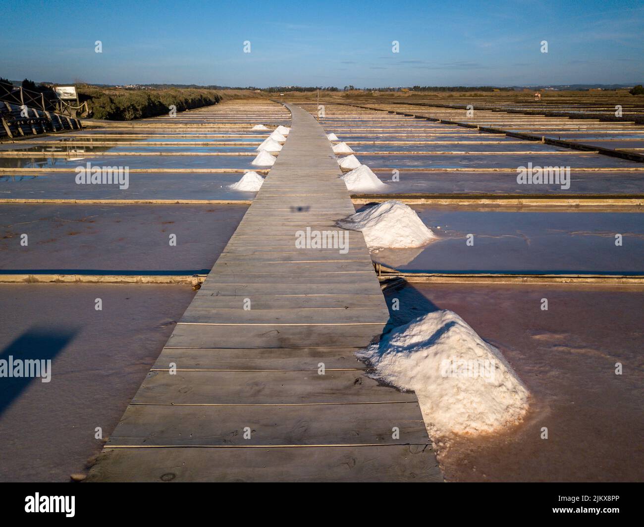 Salt flats at the Salinas in Figueira da Foz, salt mines in Figueira da ...
