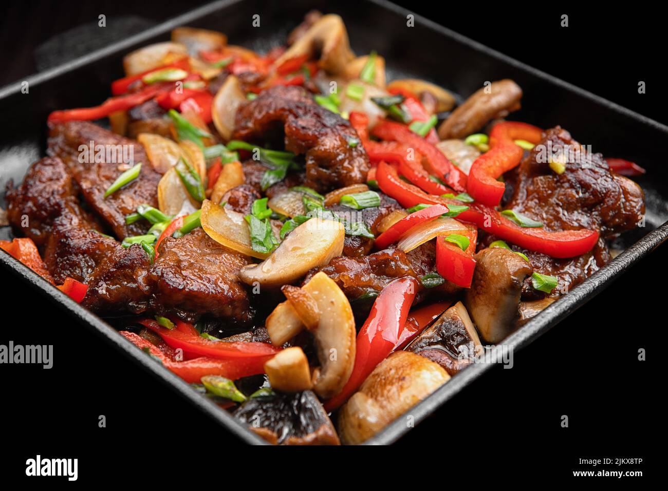 Beef fillet stewed mushrooms hi-res stock photography and images - Alamy