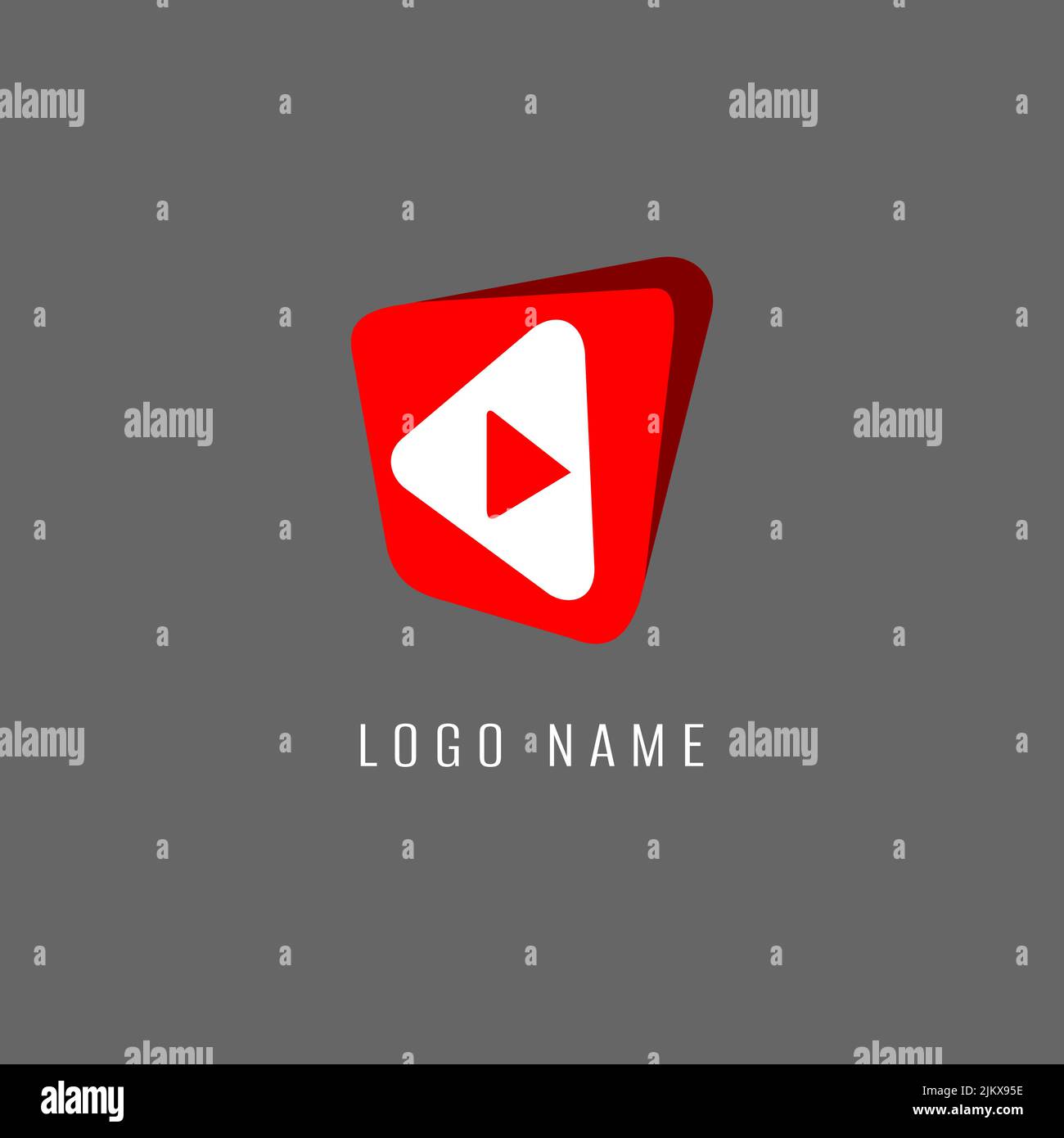 A red-white play button creative logo Stock Vector Image & Art - Alamy A red-white play button creative logo Stock Vector Image & Art - Alamy