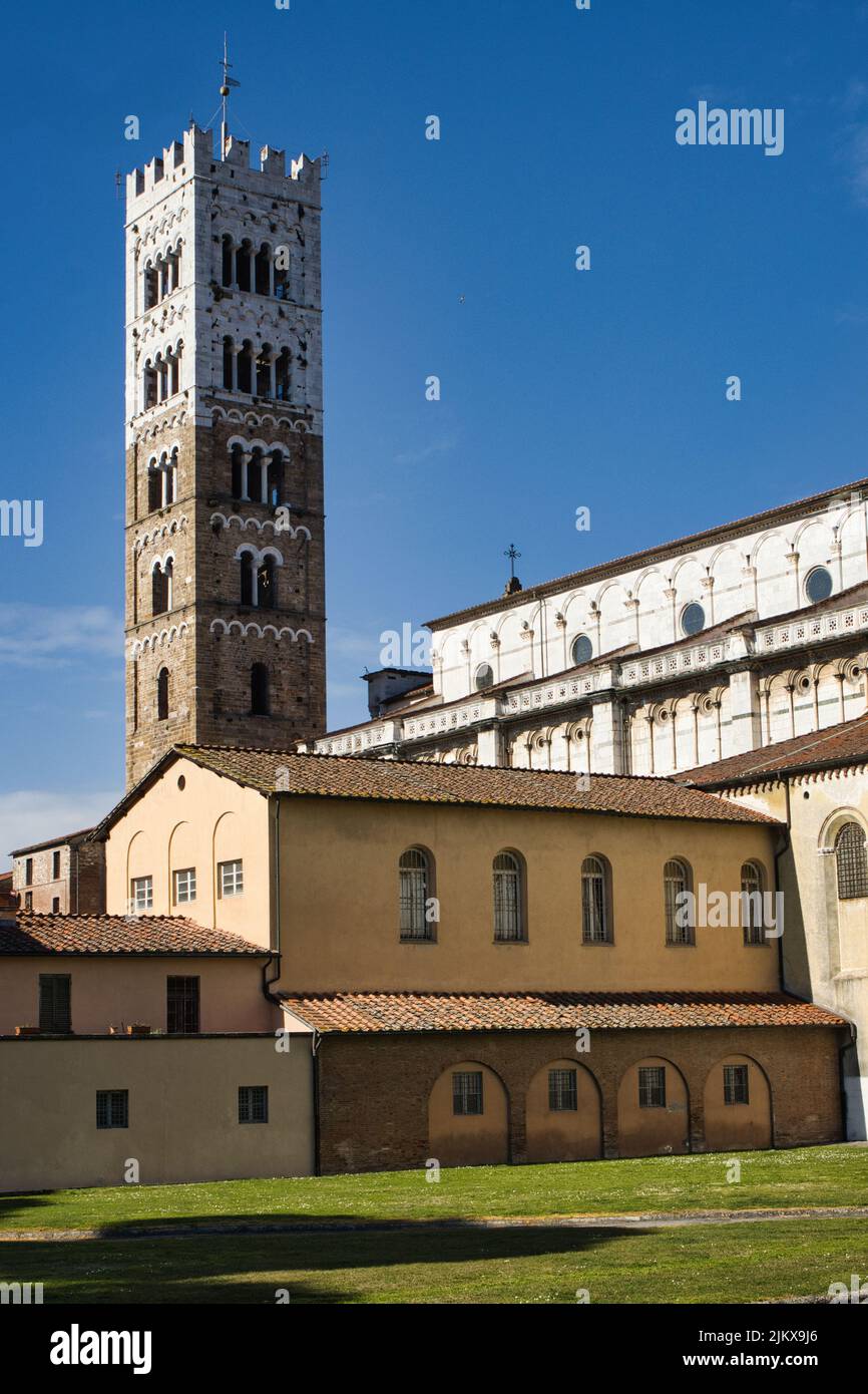 The roman catholic cathedral of Lucca (Italy), dedicated to Saint ...