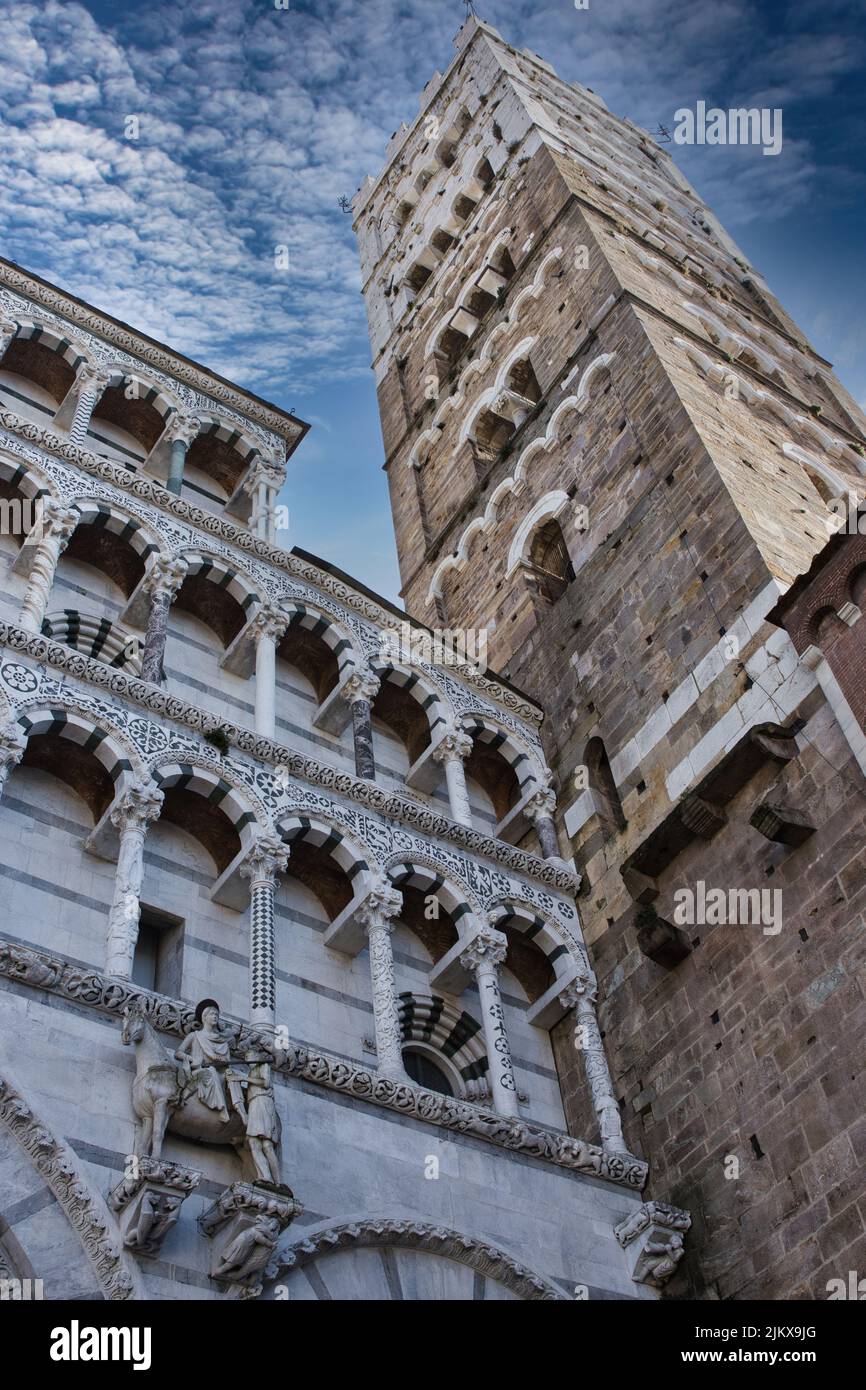 The roman catholic cathedral of Lucca (Italy), dedicated to Saint ...