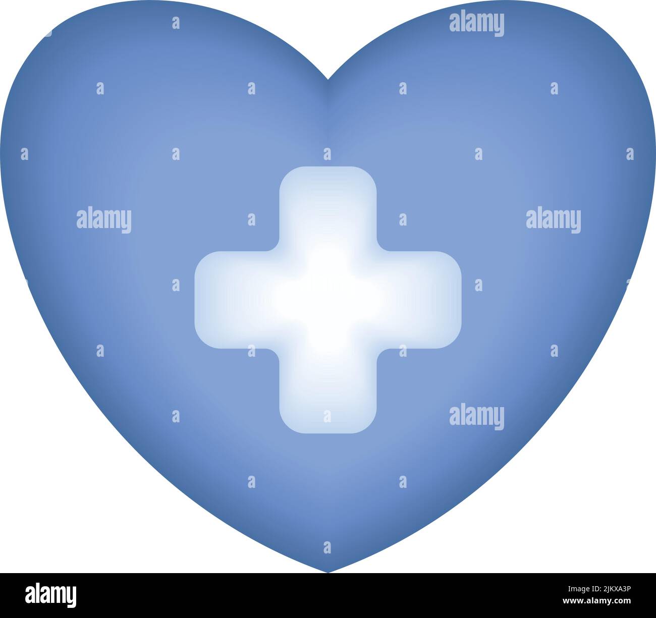 medical cross heart care Stock Vector Image & Art - Alamy