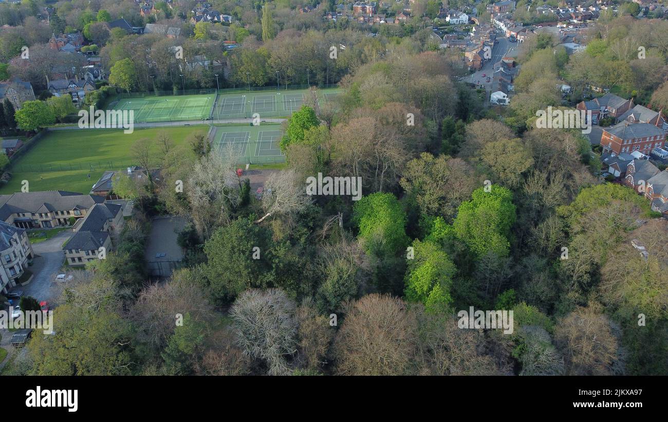 Small city on aerial view hi-res stock photography and images - Alamy