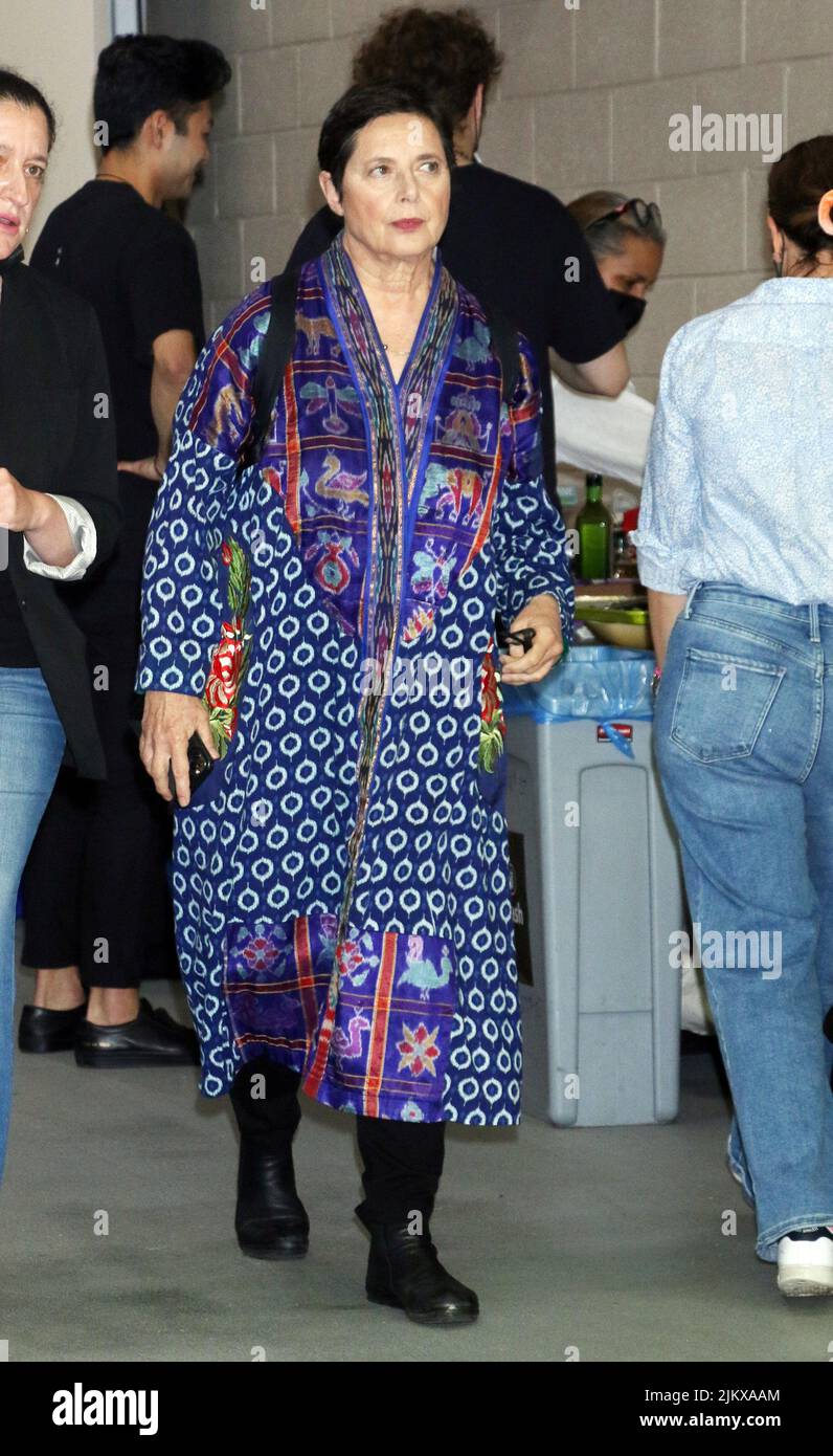 New York, USA. August 03, 2022 Isabella Rossellini on Live with Kelly ...
