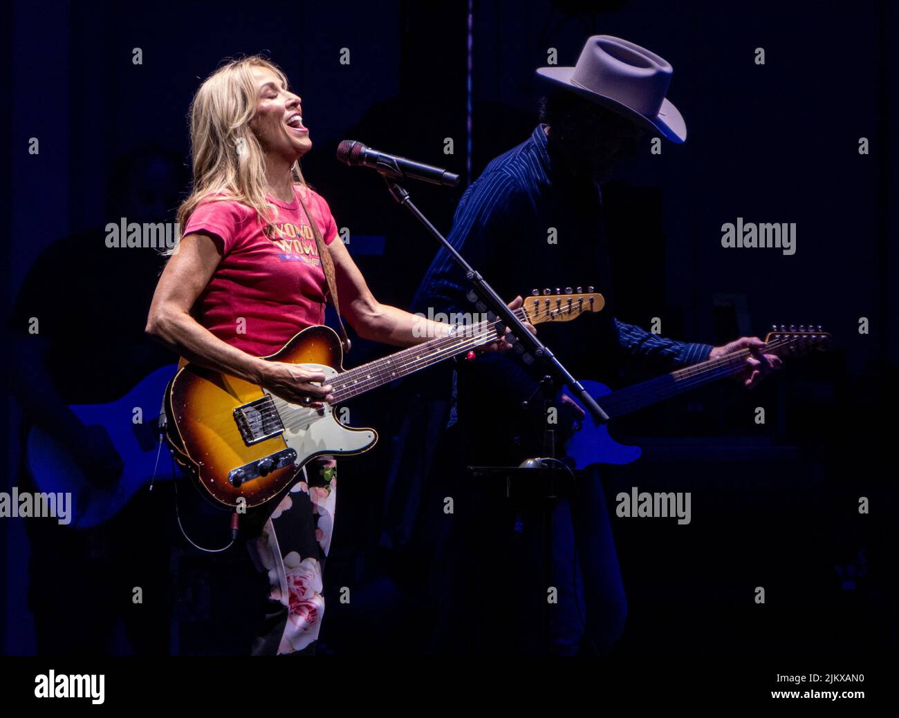 August 2, 2022, San Diego, California, USA: Singer Sheryl Crow performs ...