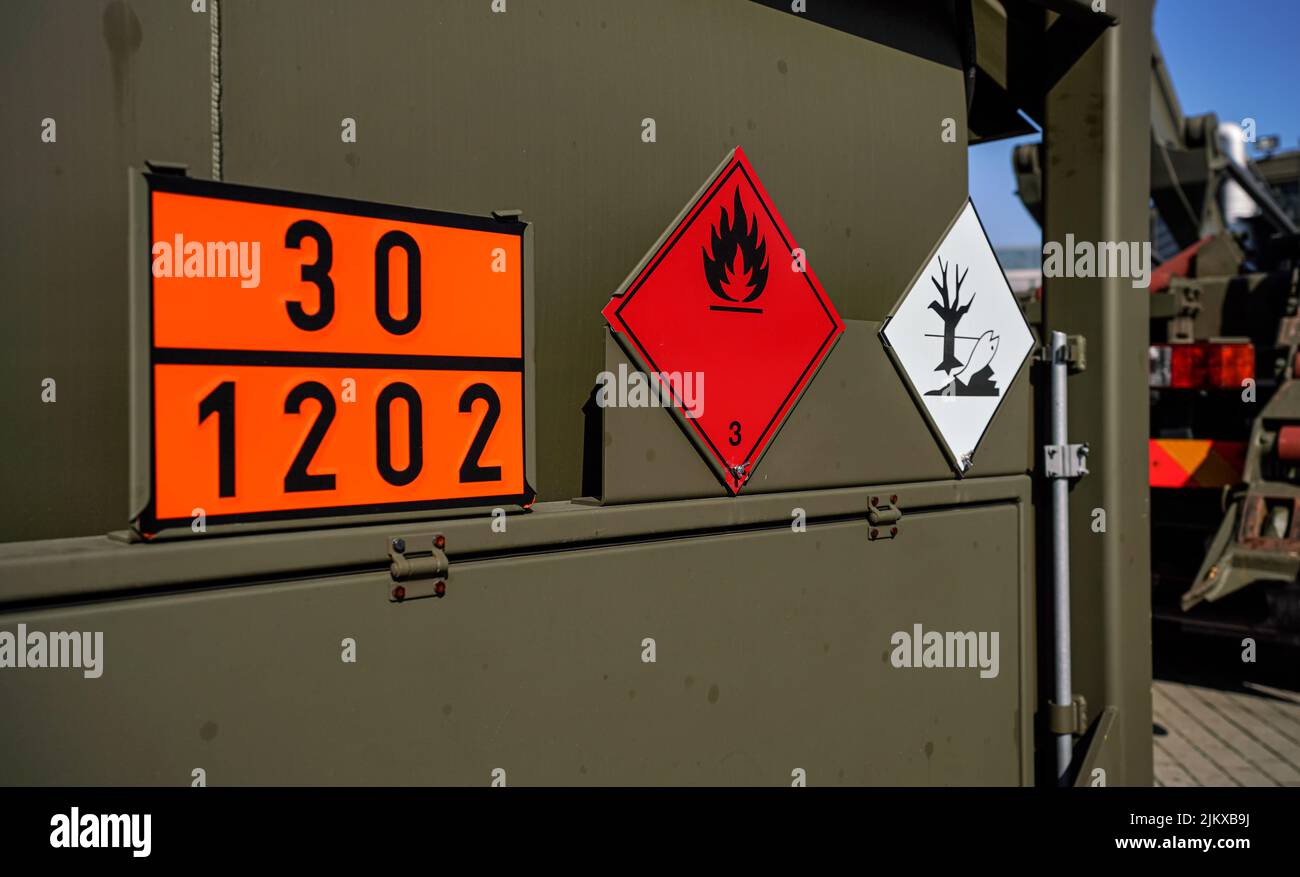 Corrosive symbol warning label hi-res stock photography and images - Alamy