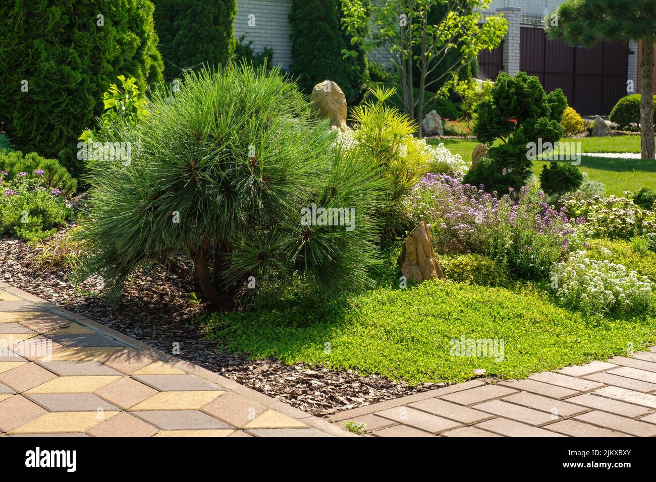 Beautiful backyard garden hi-res stock photography and images - Alamy