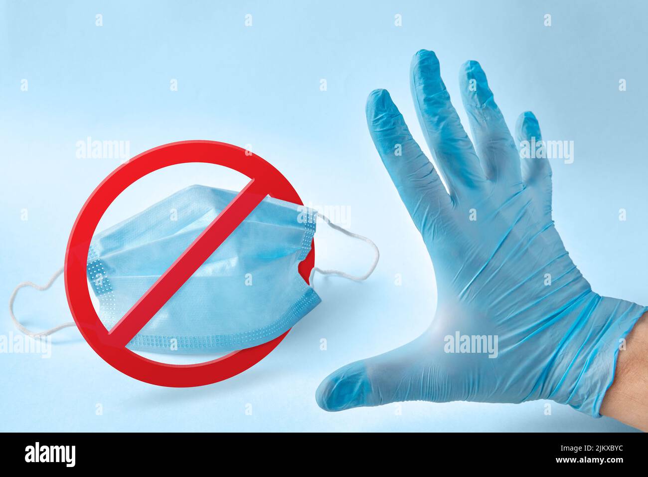 Prohibition sign with a hand hi-res stock photography and images - Alamy