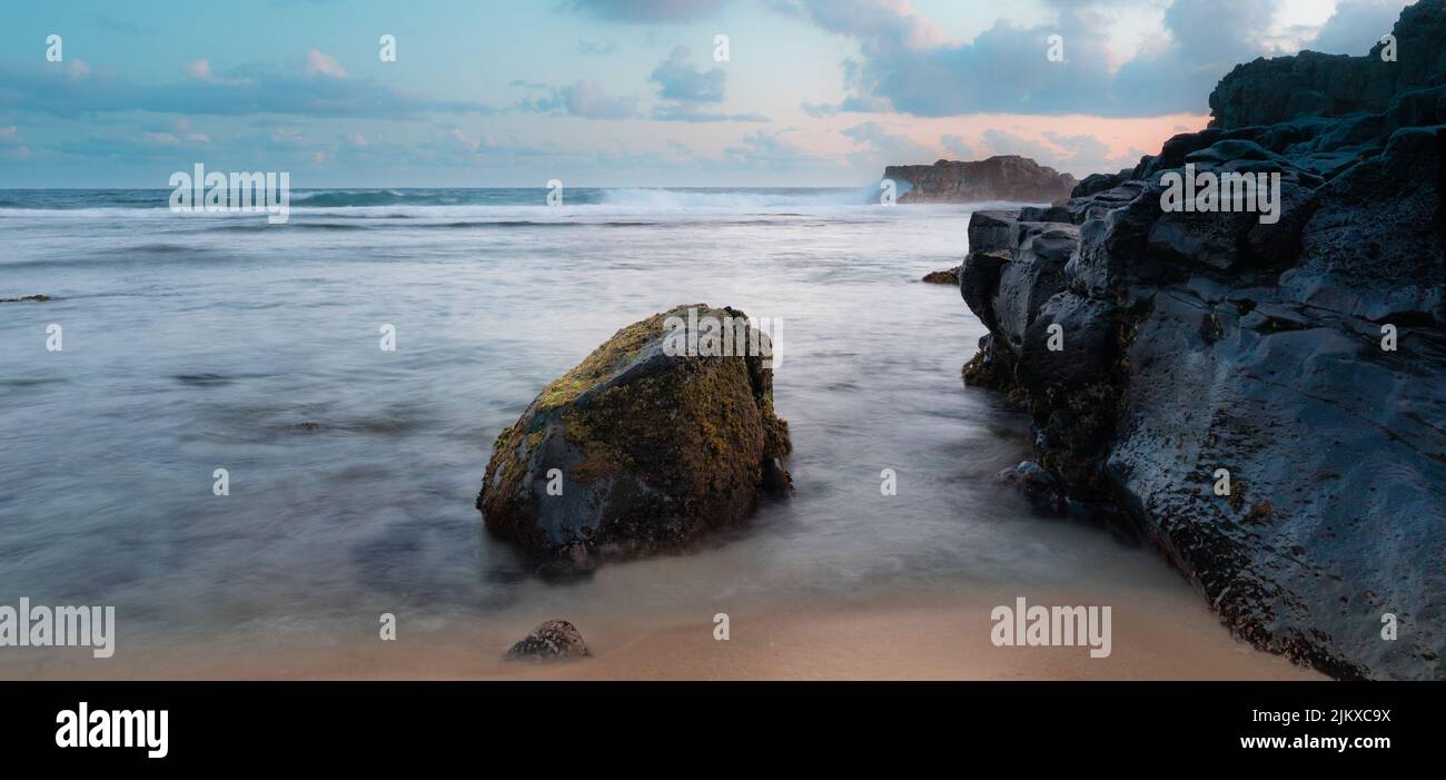 A beautiful shot of seascapes in Mauritus Stock Photo - Alamy